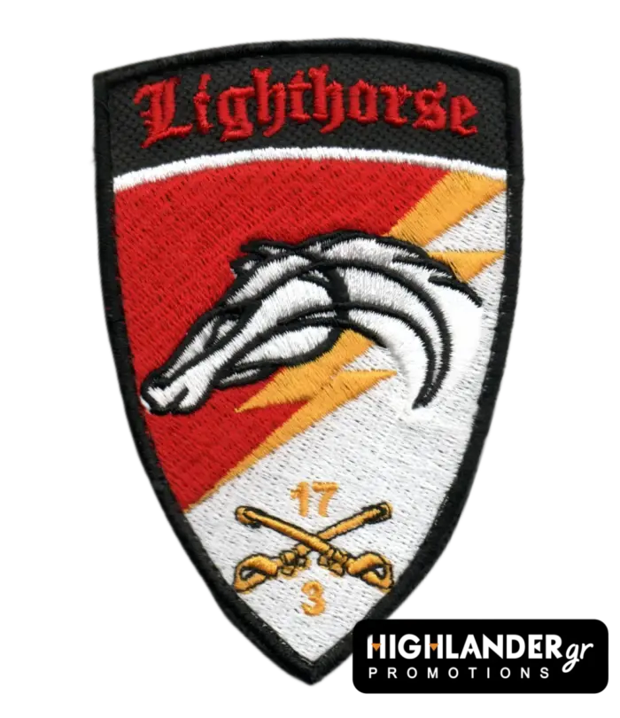 Lighthorse Embroidered Patch – 3rd Squadron, 17th Cavalry | Highlander